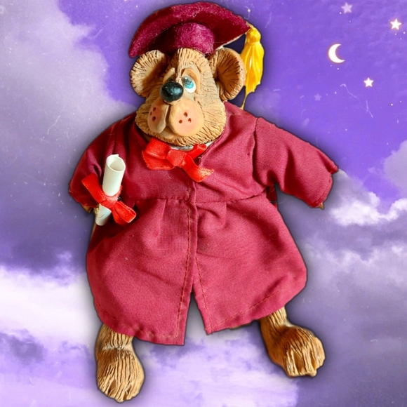 Russ Berrie | Accents | Vintage Russ Graduation Bear Figure | Poshmark